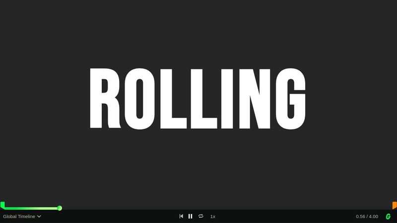 Rolling GSAP SplitText