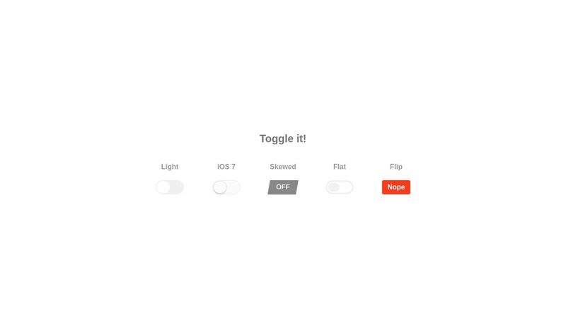 Pure CSS toggle buttons
