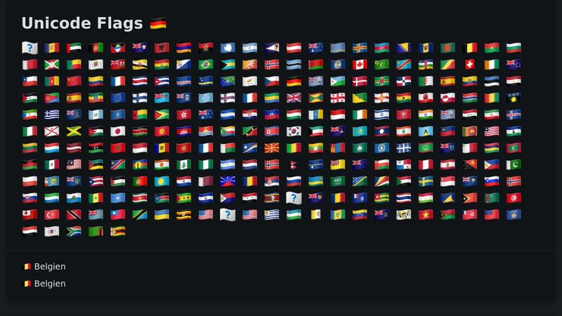 Unicode - flaggen 🇩🇪