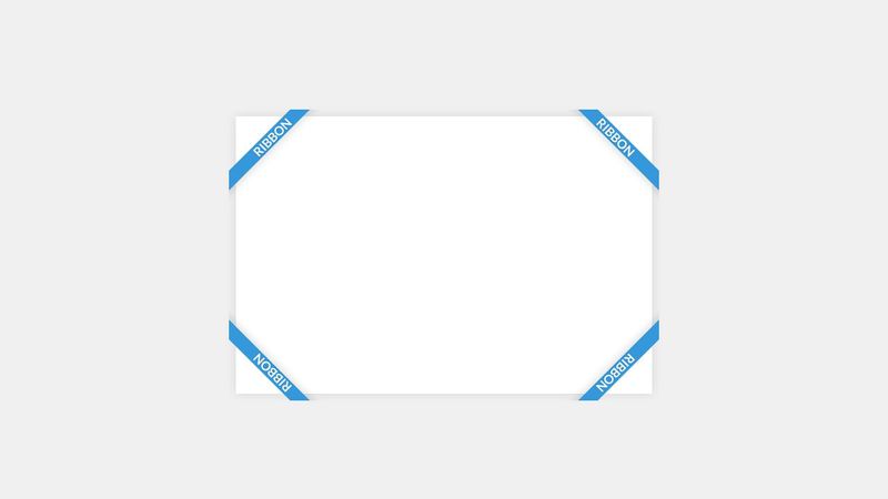Demo: Pure CSS corner ribbon