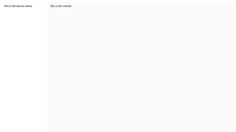 CSS Grid for drawer menus