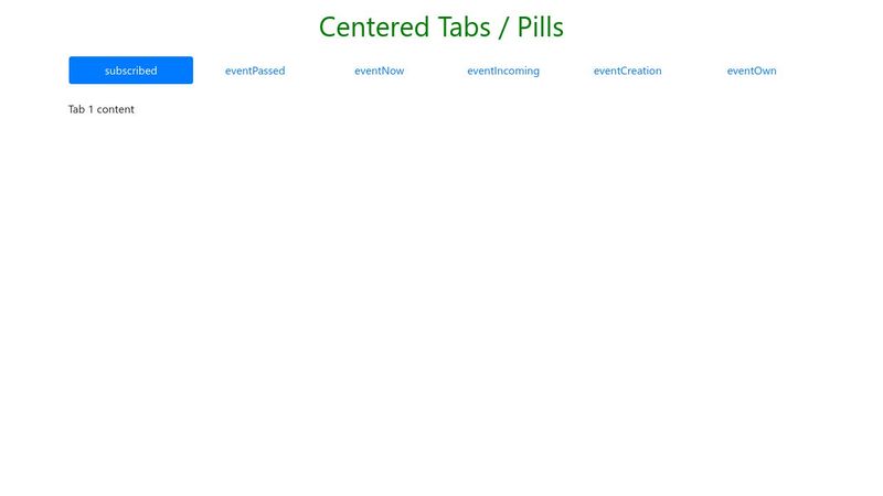 Simple Bootstrap Tabs / Menu / Pills / Grid Dynamic Example