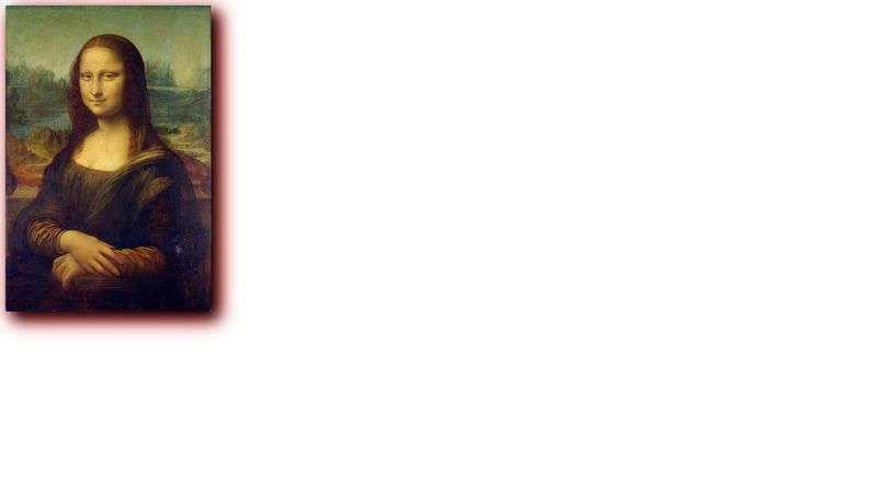 Mona Lisa in CSS with a single div with BOX SHADOWS