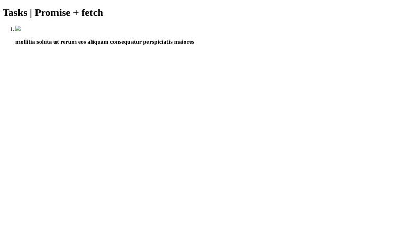 Task 3 (Promise + fetch)