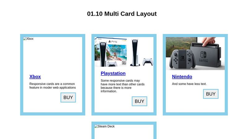 Part 4: CSS Layout Code Challenges