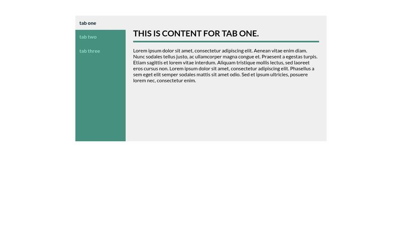 Animated CSS Tabs (Vertical Tabs)