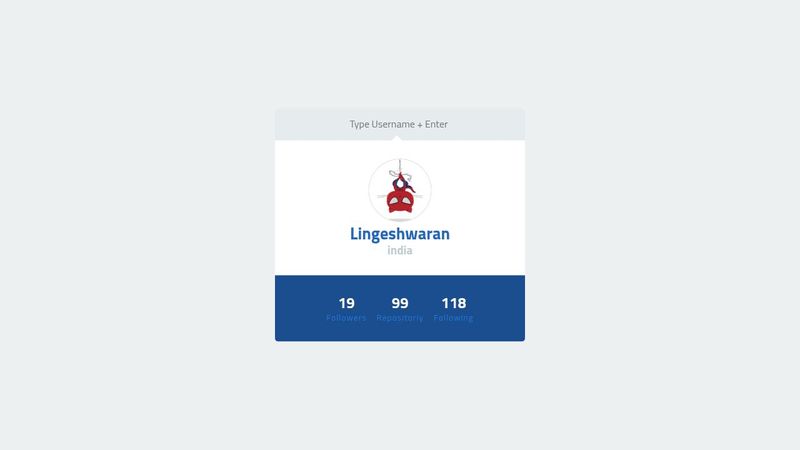 GitHub Card With ReactJS (ES6)