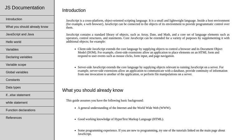 freeCodeCamp Technical Document Page