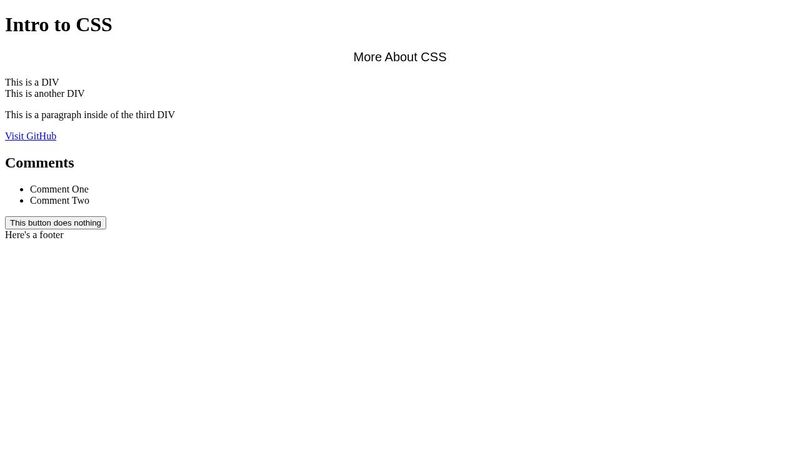 Intro to CSS Lesson Starter