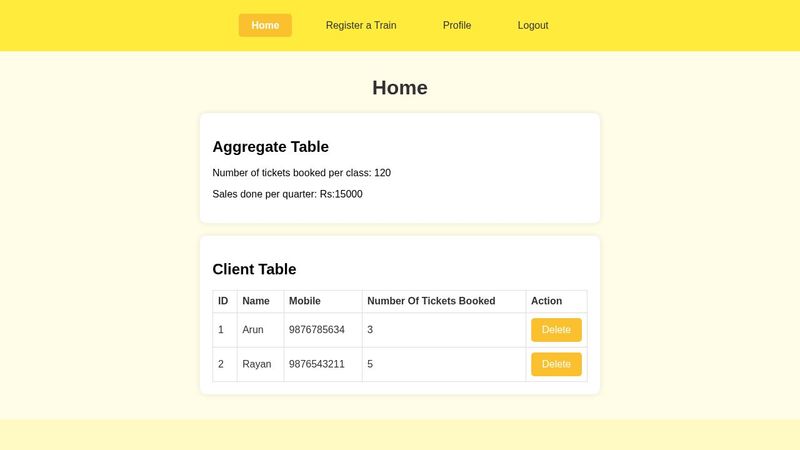 CSS Night Train Ride Animation