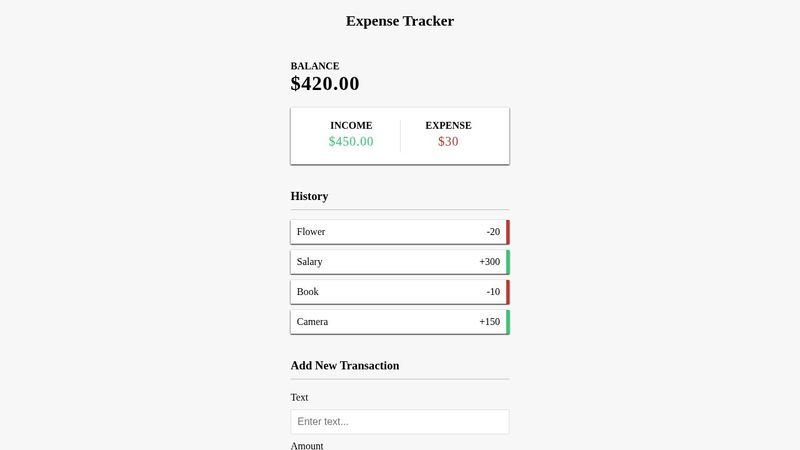Expense Tracker