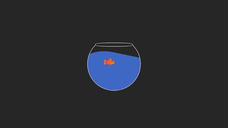 Fish in Fish-Bowl Animation with HTML and CSS
