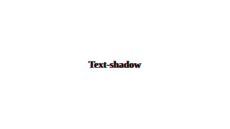 text-shadow