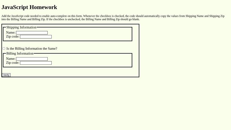 Autocomplete with JavaScript