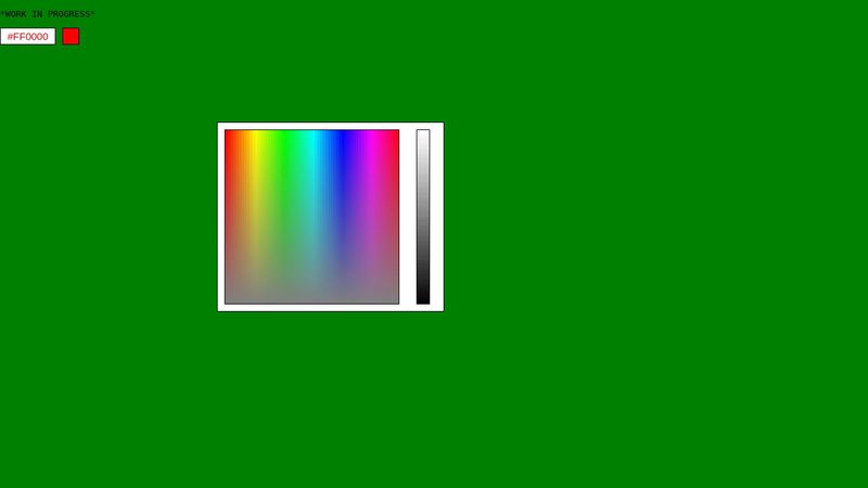 JavaScript Generated Color Picker
