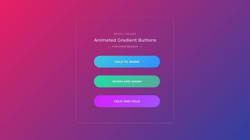 Simple Animated Gradient Buttons
