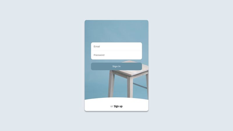 Animated Login and Sign up - Mock