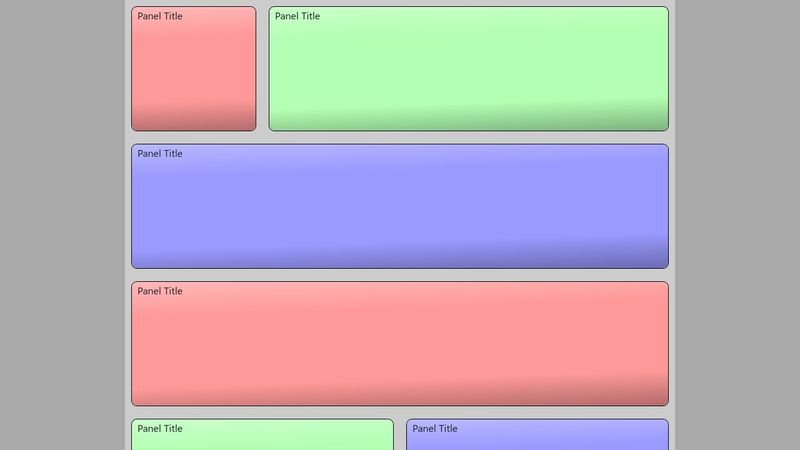 Basic Expanding Panel Layout