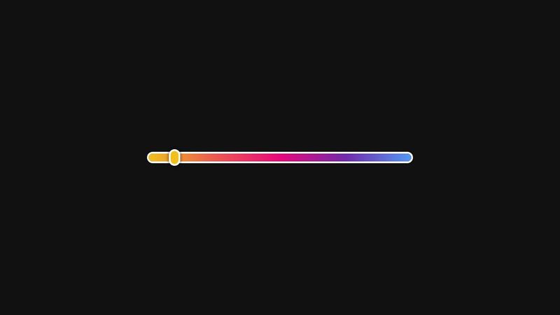 Pure CSS Rainbow Slider