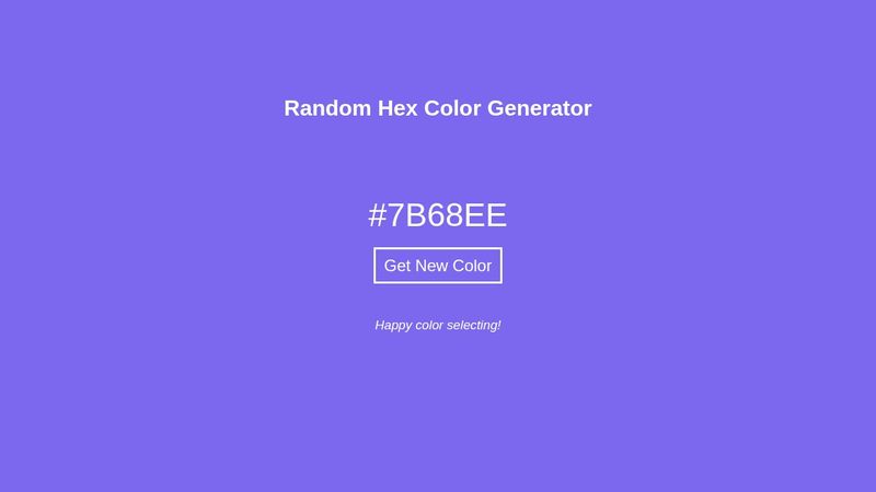 Practice JS ES6 - color generator