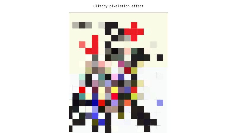 pixelate with canvas