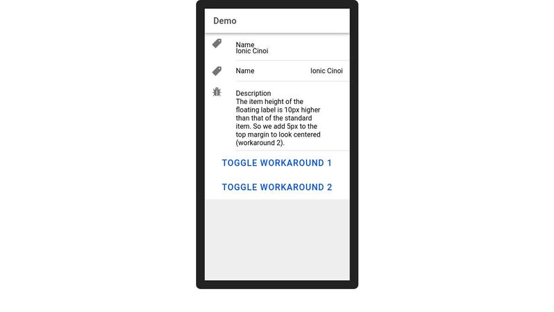 Ionic Input Floating Label Icon Issue