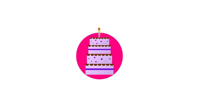 Birthday cake animation using CSS
