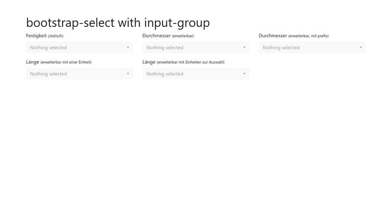 bootstrap-select with input-group