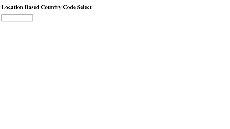 Location Based Automatic Country Code Prefix location-based-automatic-country-code-prefix