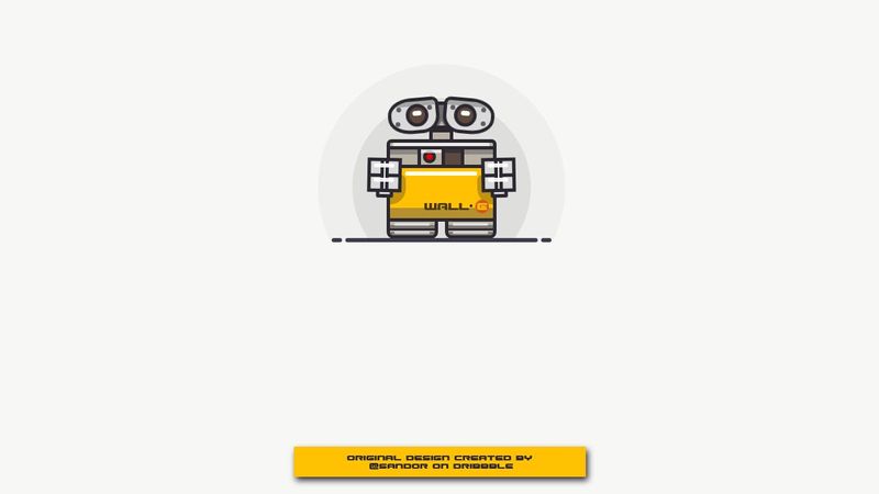Pure CSS Wall-E