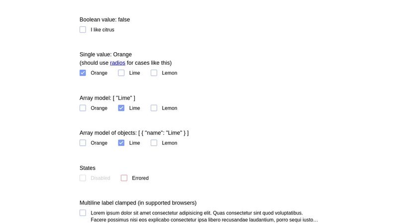 Vue Checkbox Component