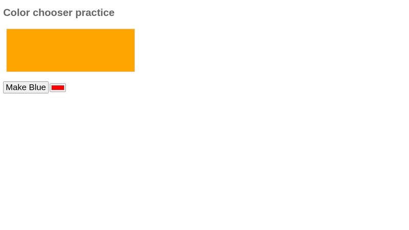 Color chooser practice