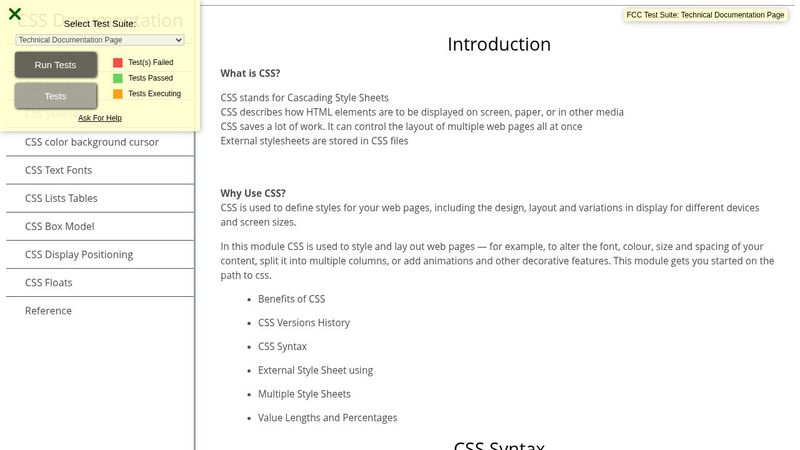 FCC: Technical Documentation Page