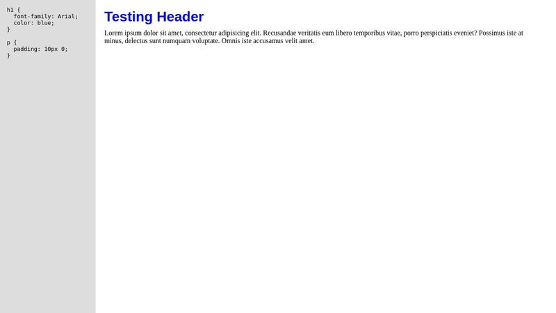 Live CSS Editor - No JavaScript