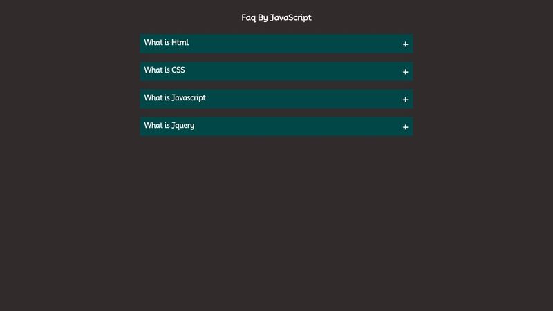 Faq Using JavaScript