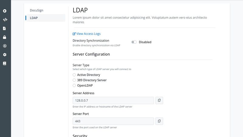 Bootstrap Settings Menu with Horizontal Tabs