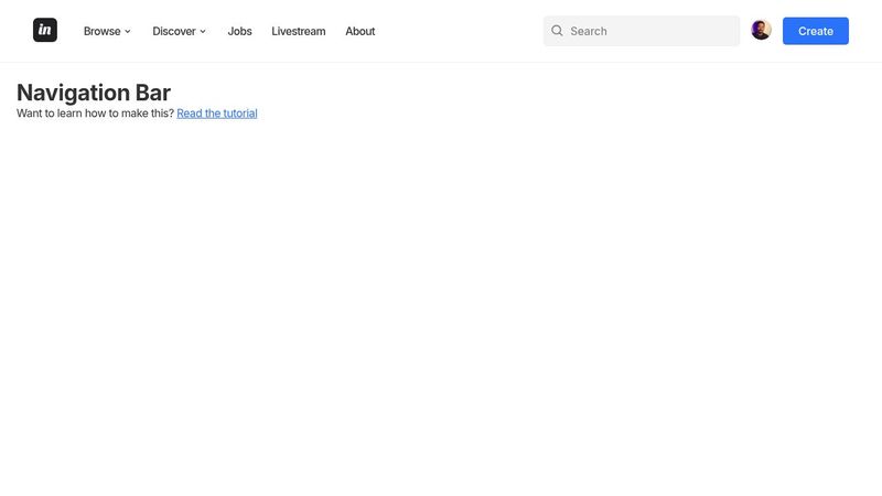 responsive navbar with dropdown menu