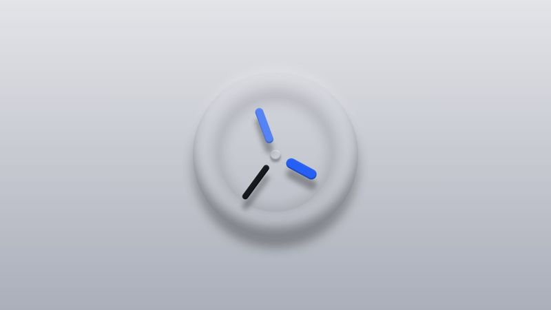 Neumorphic Analog Clock