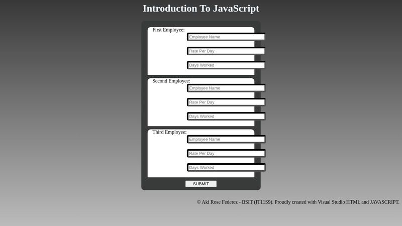 Introduction To JavaScript