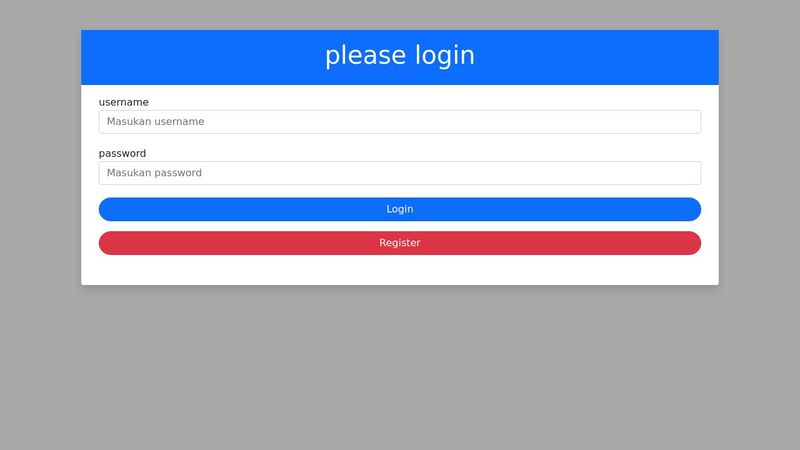 Login and Register Form