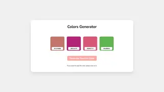 Random Colors Generator Js