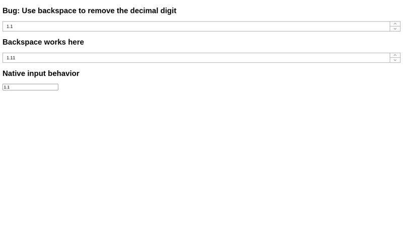 input bug with decimals and backspace