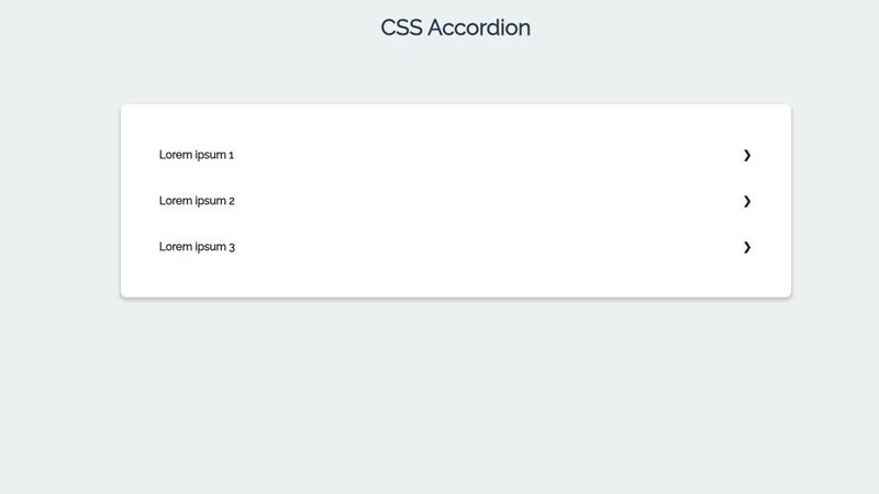 accordion html css only
