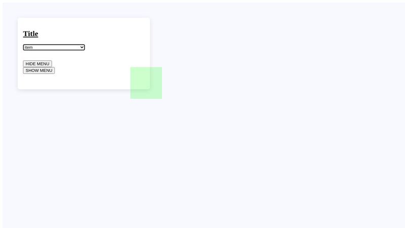 Escaping Overflow hidden