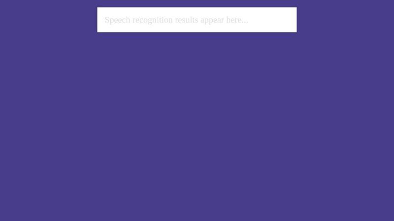 JavaScript 30: Day 20 - Native Speech Recognition