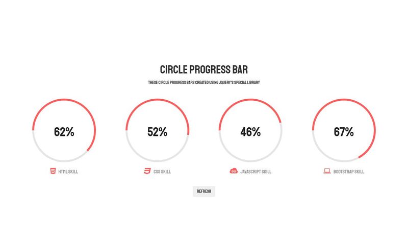 jQuery Circular Progress Bar With CSS Source Code