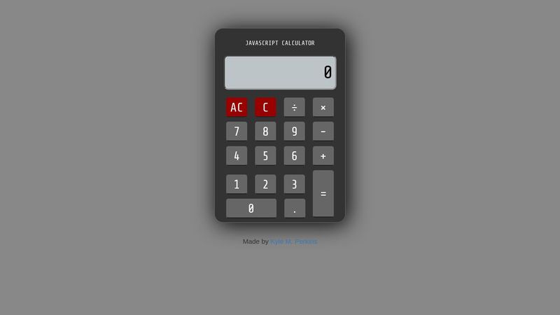 Javascript Calculator [FreeCodeCamp]