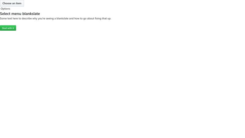 Primer Select Menu Blankslate