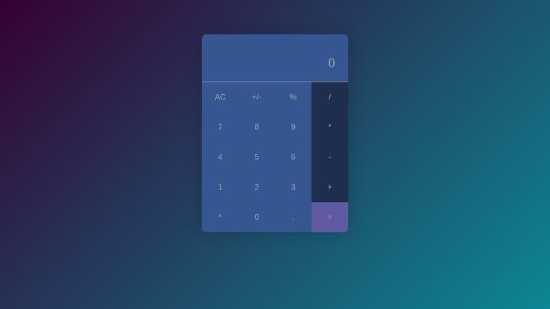 Vanilla JS calculator