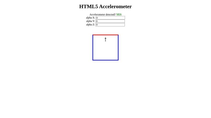 HTML5 Accelerometer (JS window.DeviceMotionEvent API)